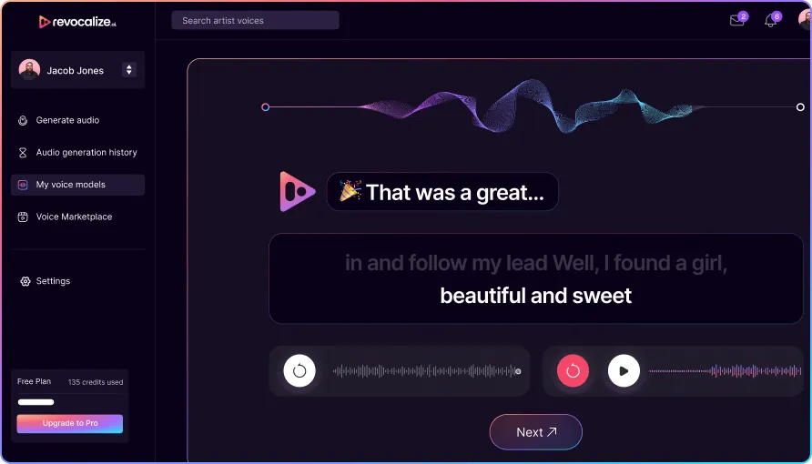 Revocalize AI - AI Voice Cloning